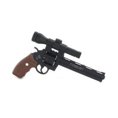 Smith & Wesson 357 Magnum Revolver with Scope and Speed Loader (Black ...